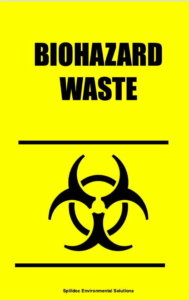 Biohazard Waste Sign — Spilldoc Malaysia